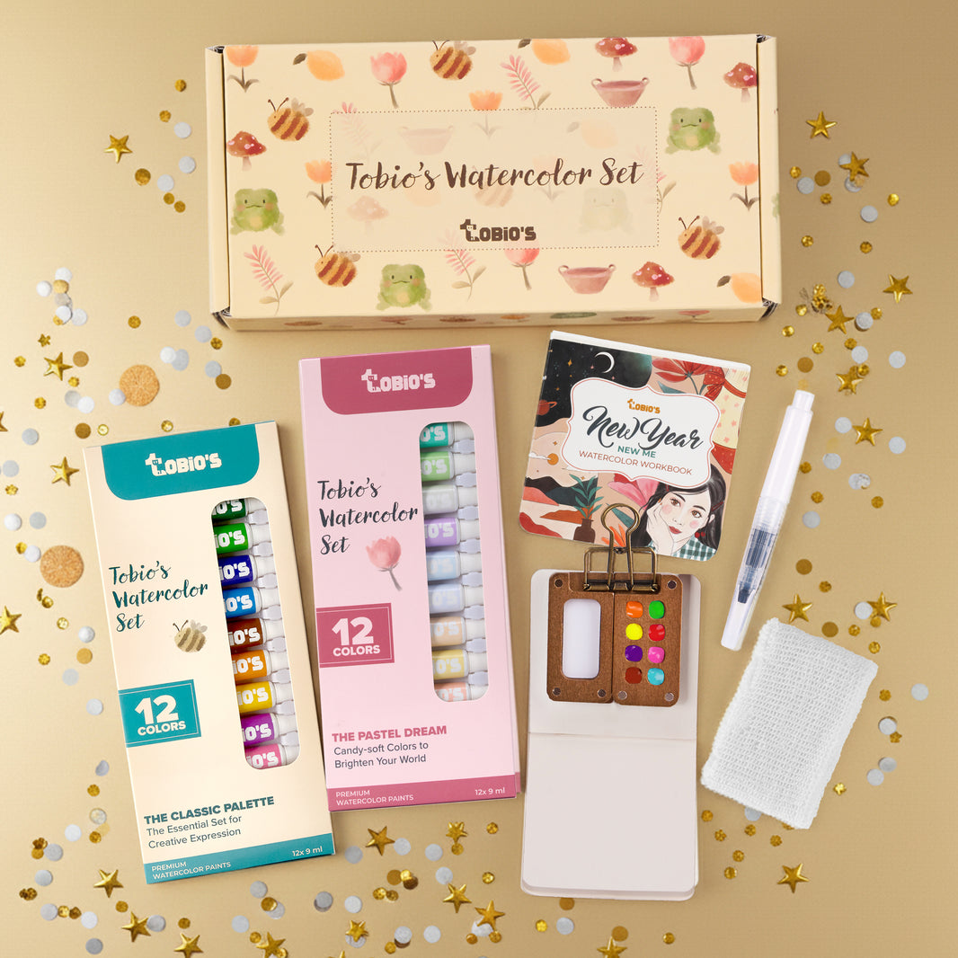 Watercolor Kit for Beginners & Adults | Tobio's Kits